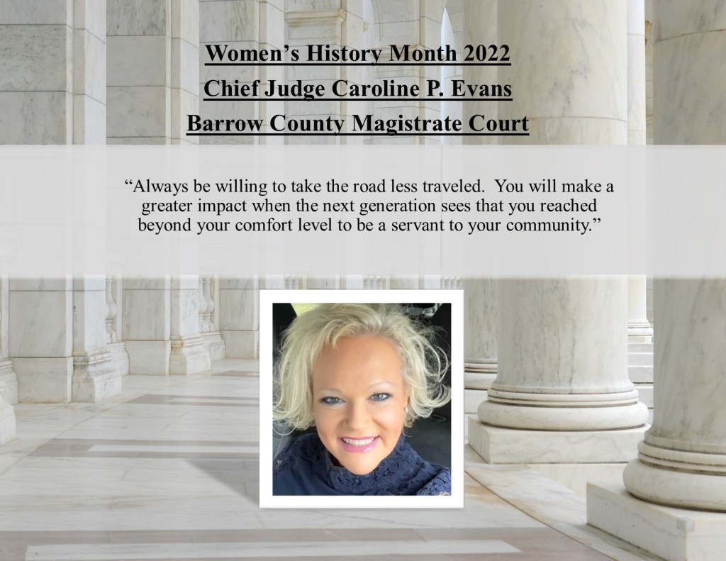 Celebrating Women's History Month - The Georgia Courts Journal